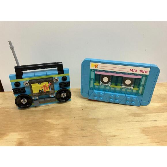 Toys | 2 Brickcraft Mtv Cassette Tape Boom Box Building Sets Nostalgia ...